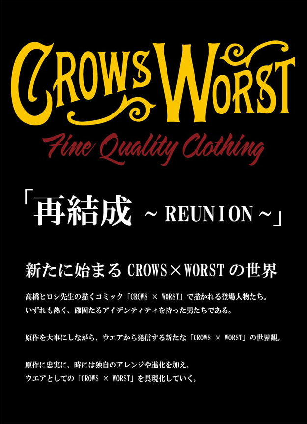 【楽天市場】CROWS×WORST（クローズ×ワースト） 『GOLDEN WOLF』 プリント カスタム 半袖 Tシャツ メンズ 坊屋春道 ...