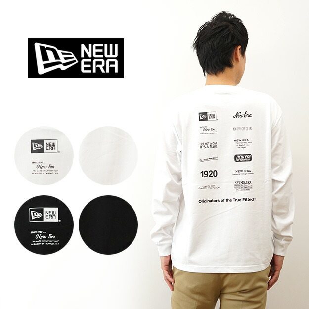 【楽天市場】New Era（ニューエラ） 長袖 オーバーサイズド コットン Tシャツ Archive Mix Logo ロンT メンズ ...