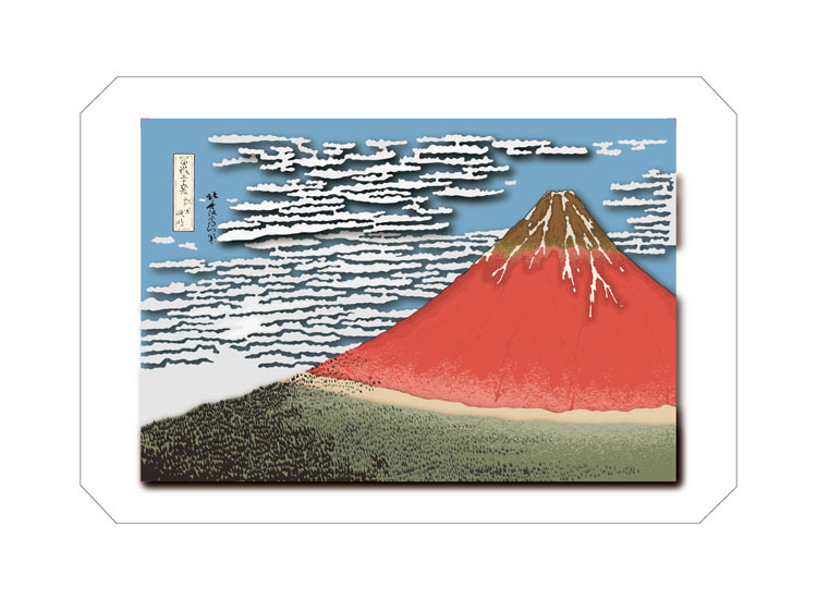 【楽天市場】雑貨 葛飾北斎 富嶽三十六景 凱風快晴 エンスカイ ENS-SA-C02 雑貨 PAPER SHADOW ART ペーパーシャドーアート ギフト 誕生日 プレゼント 誕生日 ...