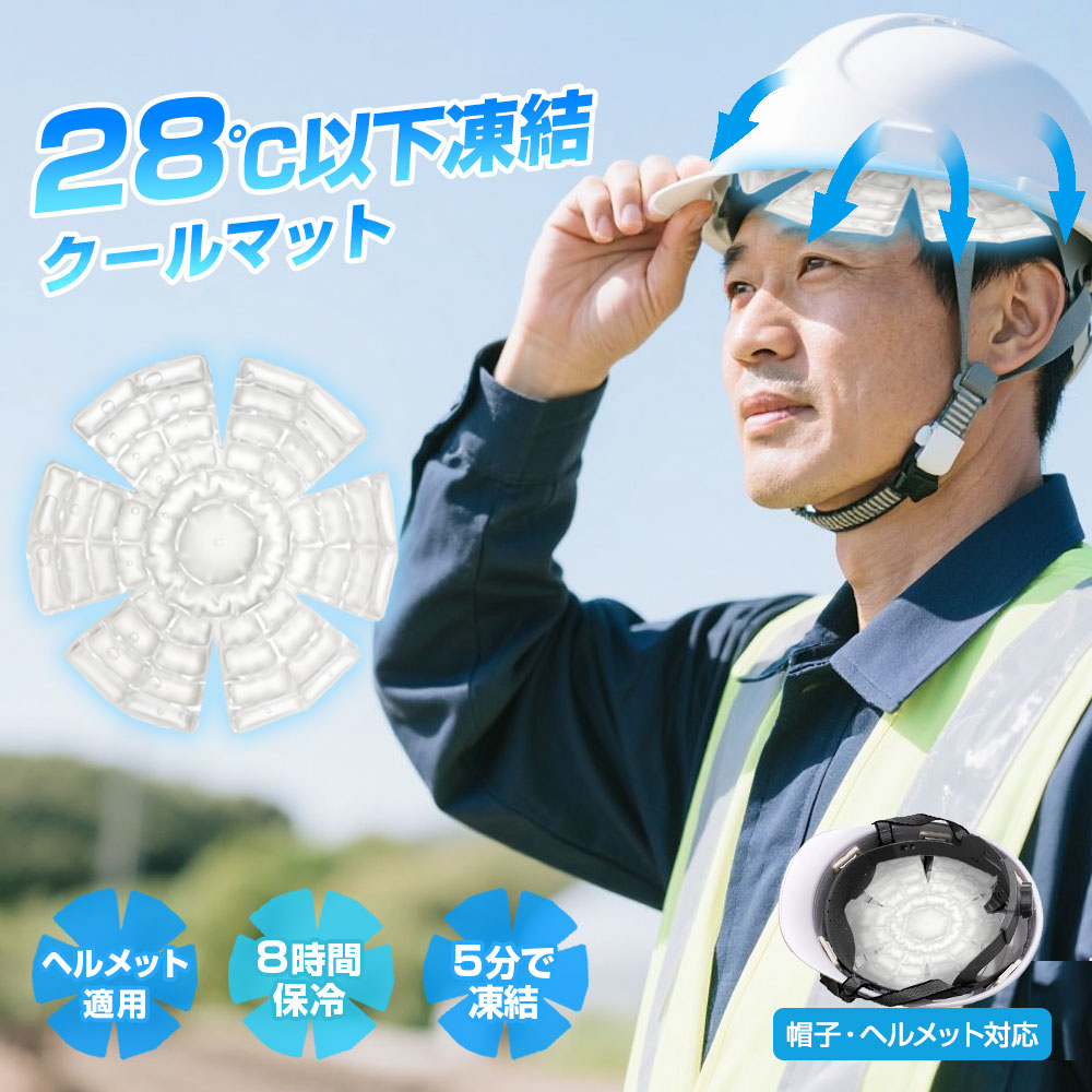 【楽天市場】\1枚1270円だけ！ まとめ買いで／ ★2-3日出荷★ 防災グッズ アイスパット ヘルメット 冷却グッズ 帽子用クールパッド ...