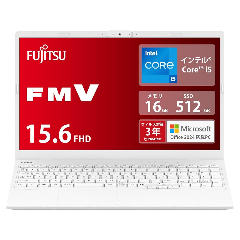 【楽天市場】富士通 ノートパソコン FMV WA1/J2 (MS Office 2024/Win 11/15.6型/Core i5/16GB/SSD 512GB) AHシリーズ ...