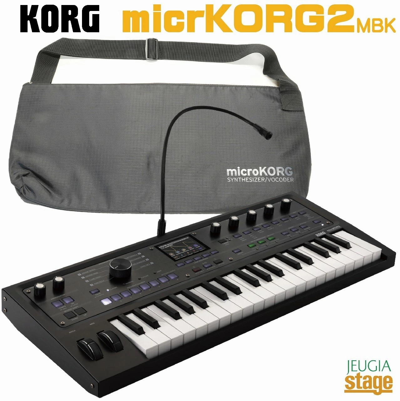 【楽天市場】【 限定カラーモデル・ケース付】KORG microKORG 2 MBK (MK-2 Metallic Black) Synthesizer / Vocoderコルグ マイクロコル ...