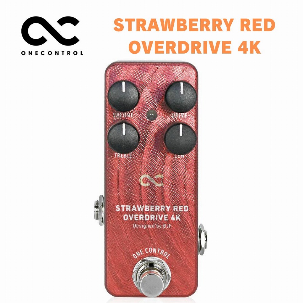 【楽天市場】One Control STRAWBERRY RED OVERDRIVE 4KBJF-Series Overdrive オーバー ...