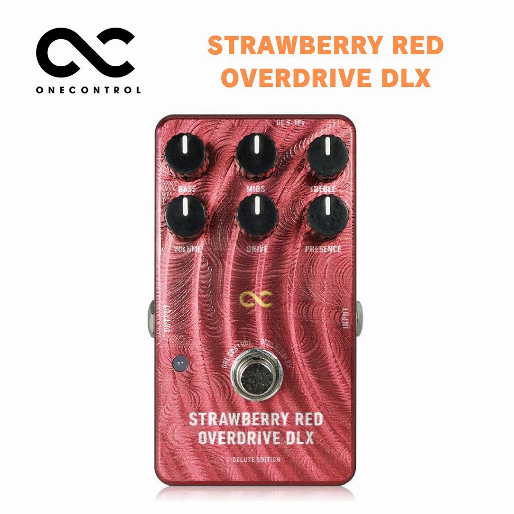 【楽天市場】One Control STRAWBERRY RED OVERDRIVE DLXBJFe-Series Overdrive ...