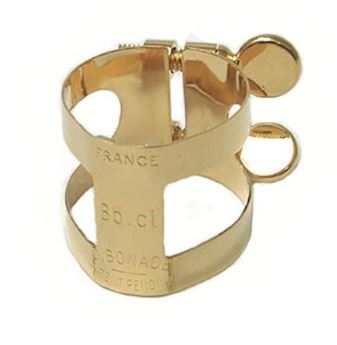 【楽天市場】ダニエル・ボナード（Daniel Bonade）2250 GP 正締め Bbクラリネット用リガチャーラバー用 ゴールドプレート ...