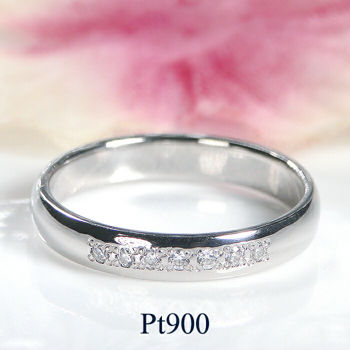 【楽天市場】結婚指輪 PT900 ダイヤモンド 0.07ct 横並び 甲丸 リング 指輪 レディースリング プラチナ ダイヤリング 甲丸 可愛い シンプル 彼女 プレゼント ダイヤモンドリング ...