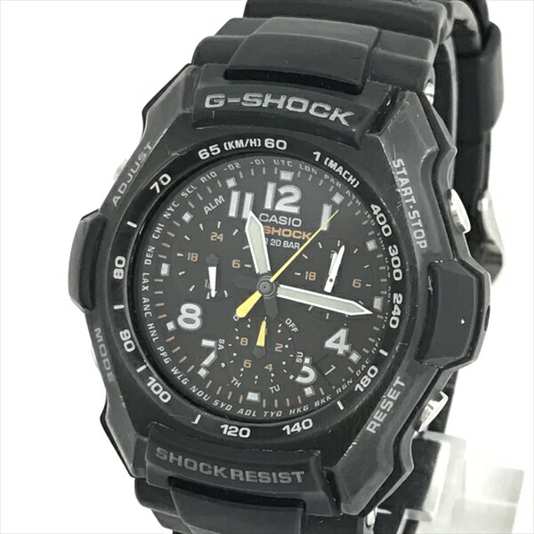 【楽天市場】G-SHOCK(ジーショック)カシオ CASIO 黒 ブラック G-1100B ウレタン樹脂 クォーツ メンズ 【中古】 腕時計 ...