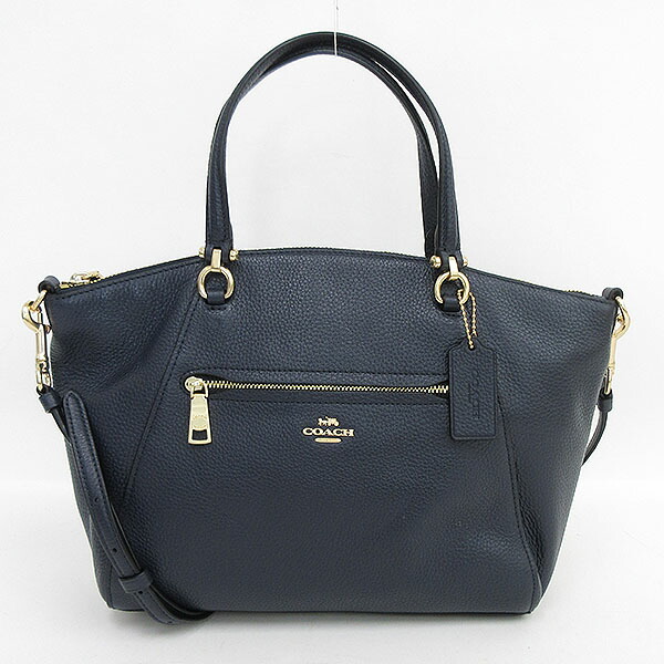 【楽天市場】COACH(コーチ) 2WAY ショルダー ハンドバッグ 79997 紺 ネイビー レザー【ブランドバッグ】 【中古 ...