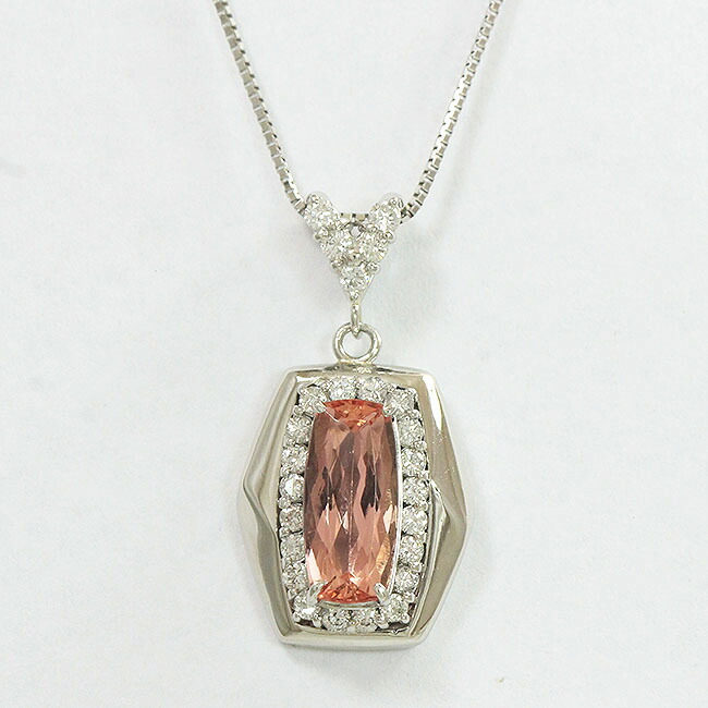 【楽天市場】ネックレス インペリアルトパーズ 1.91ct/ダイヤモンド 計0.30ct プラチナ(Pt850/Pt900) 【中古】 ジュエリー 【新品仕上げ済み】netshop：とーたる ...
