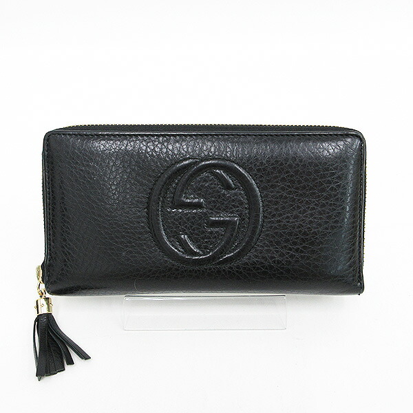 【楽天市場】GUCCI(グッチ) ソーホー フリンジ ラウンドファスナー長財布 282413 黒 ブラック レザー 【ブランド財布】 【中古 ...