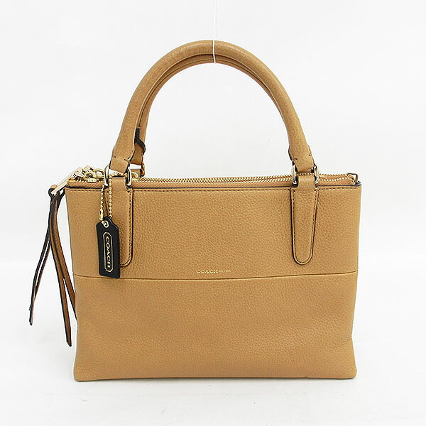 【楽天市場】COACH(コーチ) ハンドバッグ 28163 ベージュ レザー【ブランドバッグ】 【中古】 netshop：とーたる 楽天市場店