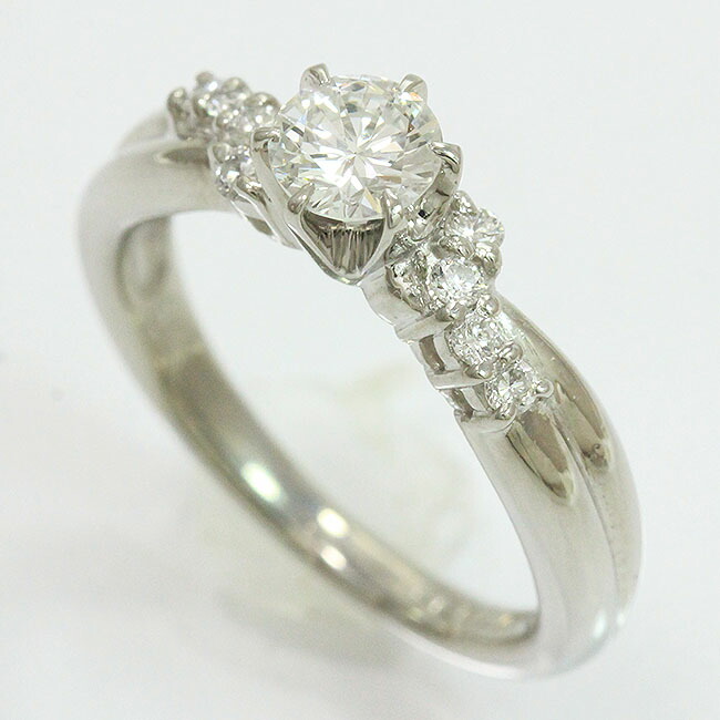 【楽天市場】 F/VVS1/G ダイヤモンド 0.4ct リング 9号 プラチナ(Pt950) 【中古】ジュエリー 【新品仕上げ済み ...