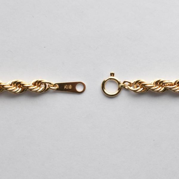 【楽天市場】K18 パイプロープ チェーン ネックレス K18 4mm 55cm 新品 18金 k18 ロープチェーン ロープ 重ね付け：Jewerly Win 楽天市場店