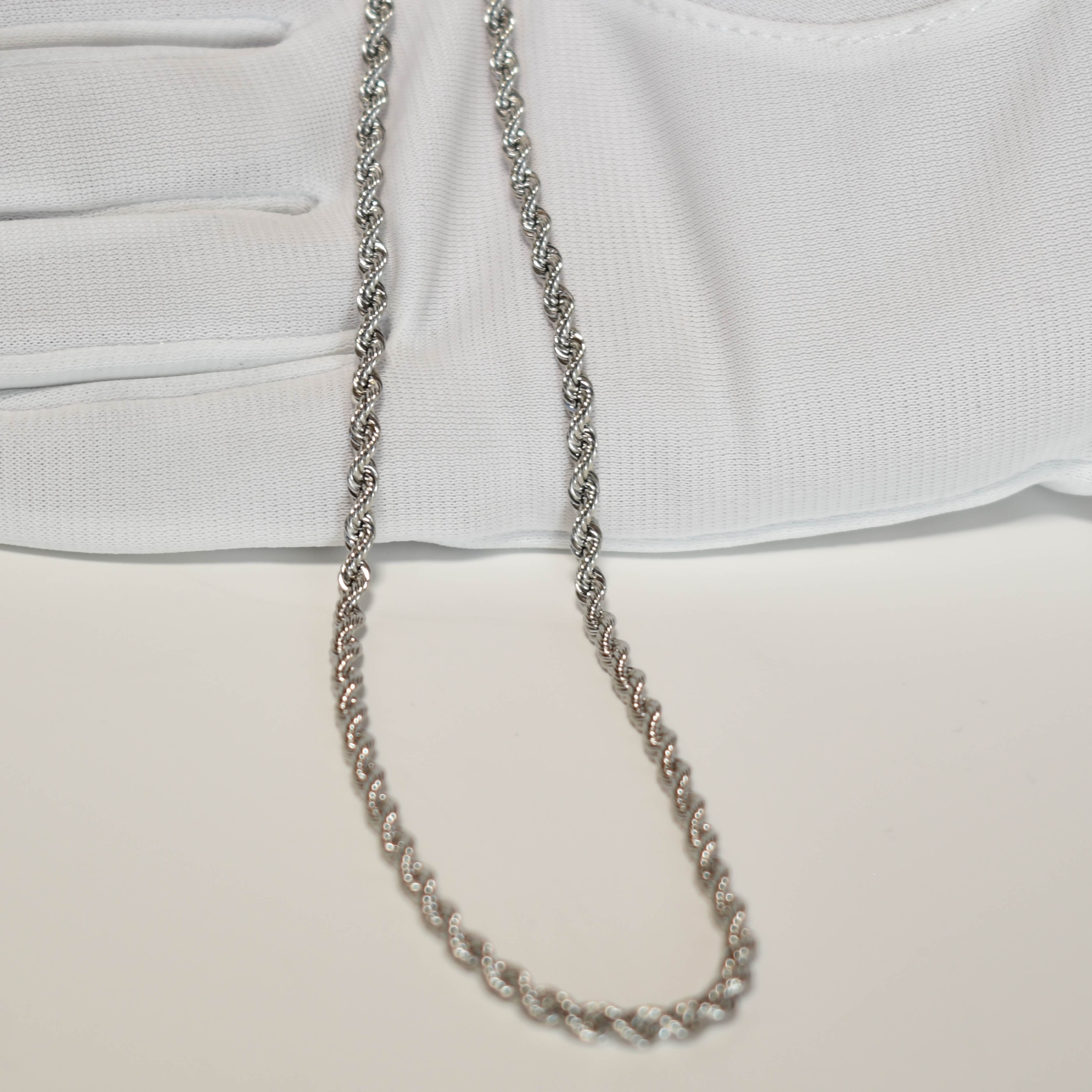 【楽天市場】Pt850 パイプロープ チェーン ネックレス Pt850 3mm 60cm 新品 pt850 ロープチェーン ロープ 重ね付け クリスマス ギフト：Jewerly Win 楽天市場店