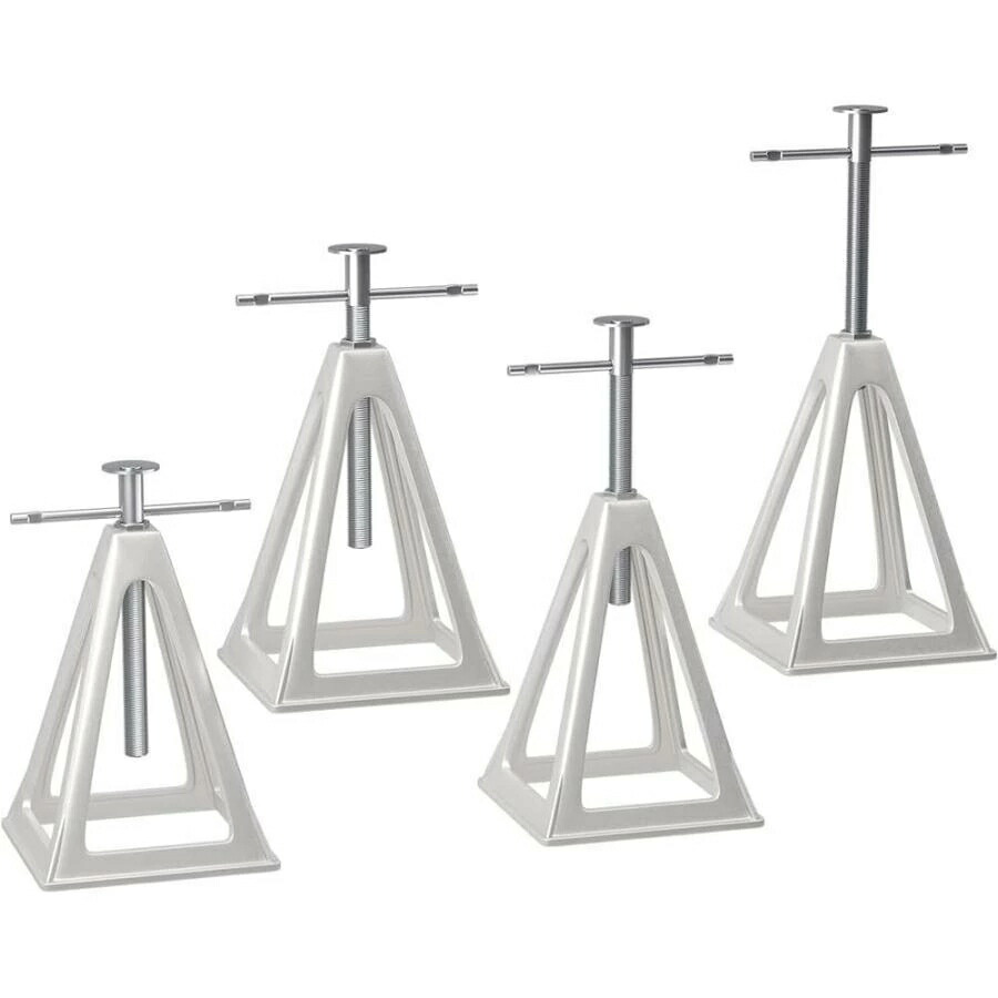 【楽天市場】スタビライザー ジャック 4 パック 追加のネジナット付き RV トレーラー キャンピングカー用 アルミニウム ジャック スタンド シングルサポート 6000 ポン：jikuya ...