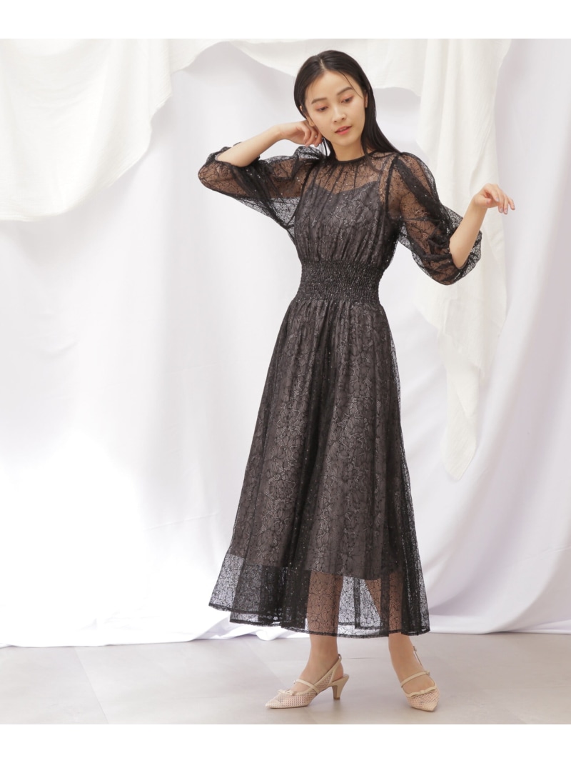 【楽天市場】【SALE／40%OFF】スパンコールレースボリュームスリーブワンピース JILL by JILL STUART ジル バイ ジル ...