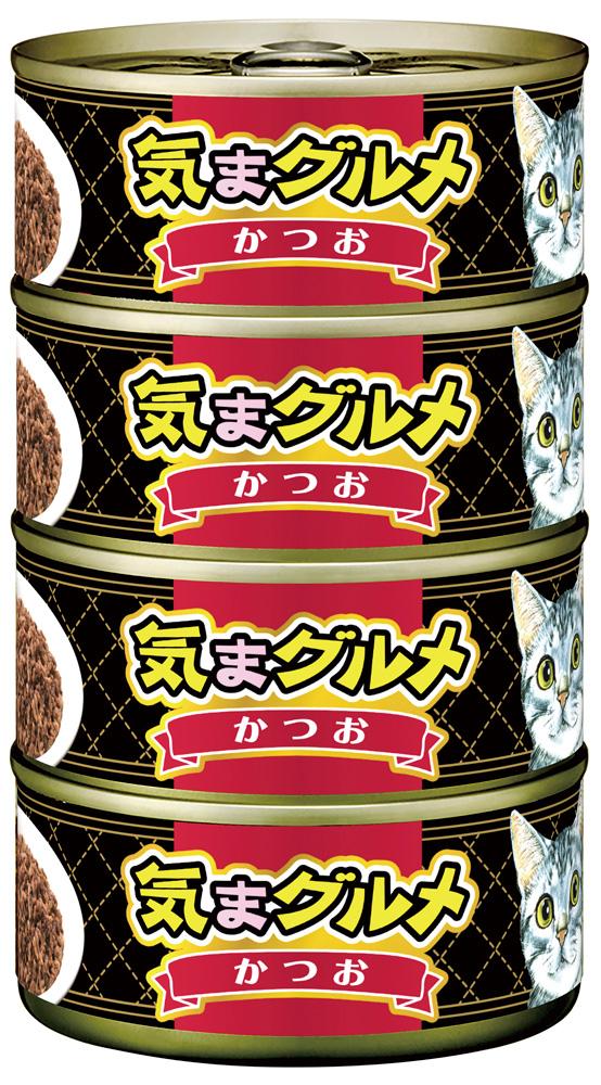 【楽天市場】キャットフード ウェット 気まグルメ4P かつお 620g (155g×4缶) アイシア キマグルメ4Pカツオ620G ...