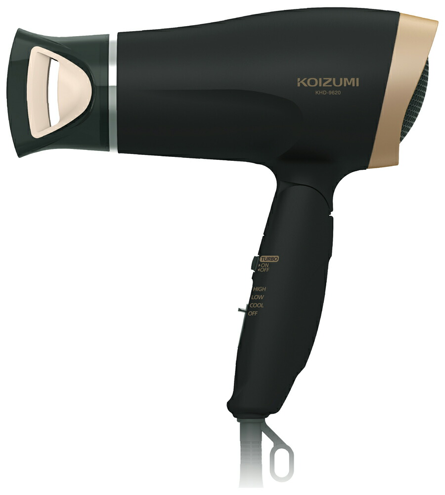 【楽天市場】KHD-9620/K コイズミ ヘアードライヤー（ブラック） KOIZUMI マイナスイオンヘアドライヤー [KHD9620K]：Joshin web 家電とPCの大型専門店