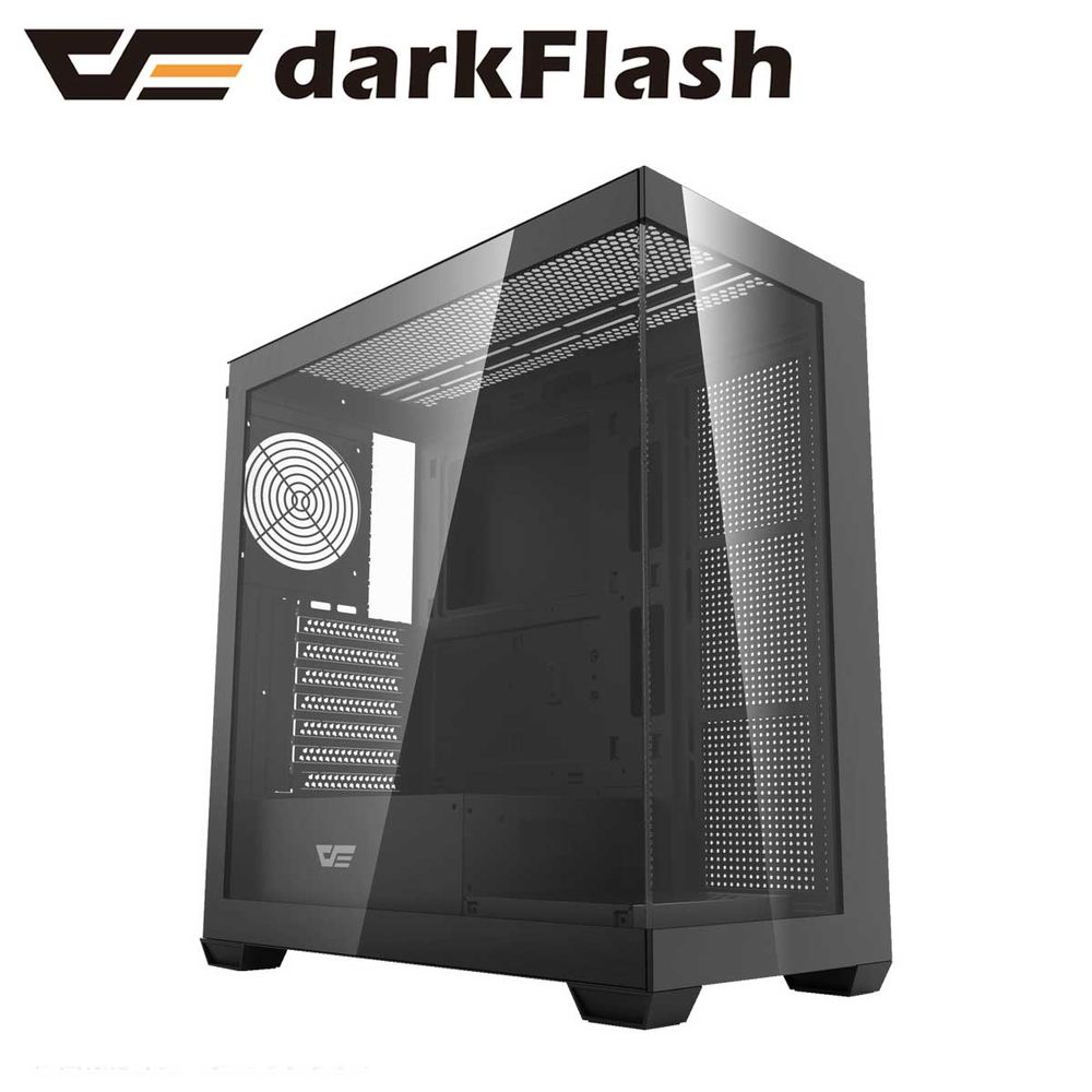【楽天市場】darkFlash｜ダークフラッシュ ピラーレス ミドルタワーケース [ATX /Micro ATX /Mini-ITX] DS900（ブラック） DS900-BLACK+TYPE ...