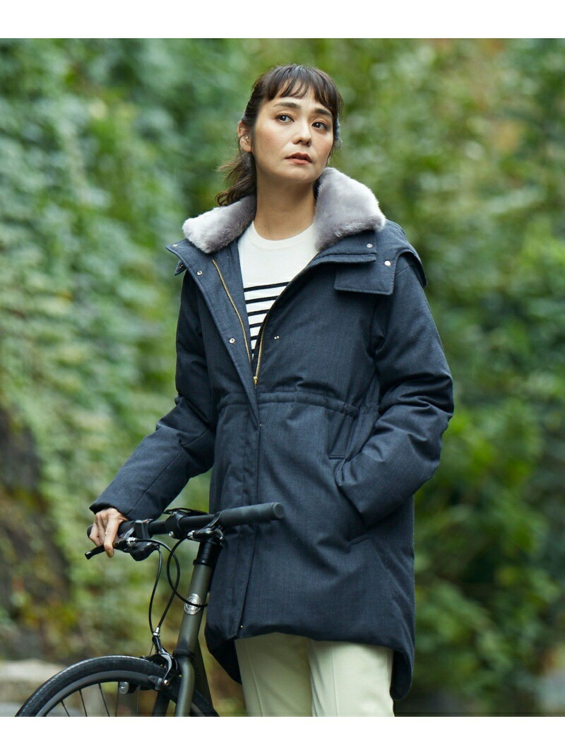 【楽天市場】【ファー取り外し可】ライトウールダウン 自由区 L ジユウク ジャケット・アウター ダウンジャケット・ダウンベスト グレー ...