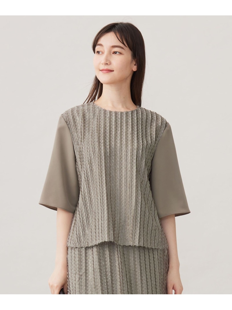 【楽天市場】【SALE／30%OFF】【セットアップ対応・洗える】フリンジジャガード ブラウス 自由区 ジユウク トップス シャツ・ブラウス ...