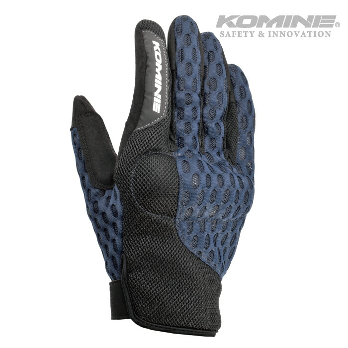 【楽天市場】コミネ メッシュグローブ GK-243 NAVY プロテクトクーリングメッシュグローブ KOMINE 06-243 バイク 春夏：バイク用品の車楽