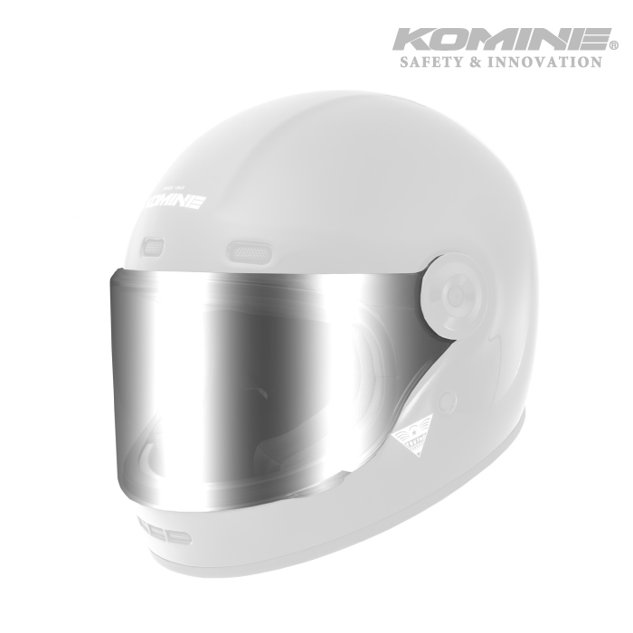 【楽天市場】コミネ HK-190用 交換用シールド SILVER-MIRROR KOMINE 01-187：バイク用品の車楽