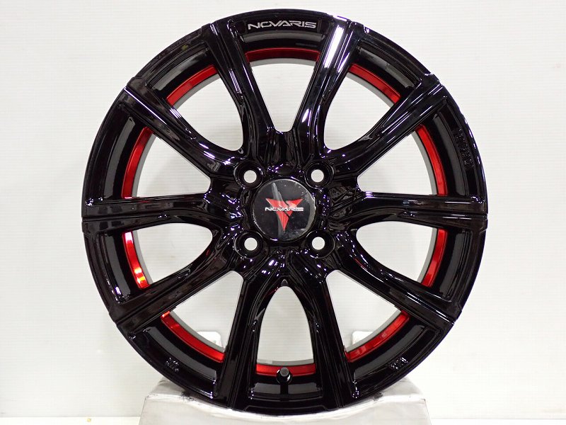 【楽天市場】【スーパーセール】【数量限定！】1545+45-4H100 アルミホイール 4本セット ウェッズ NOVARIS ROGUE CB ...