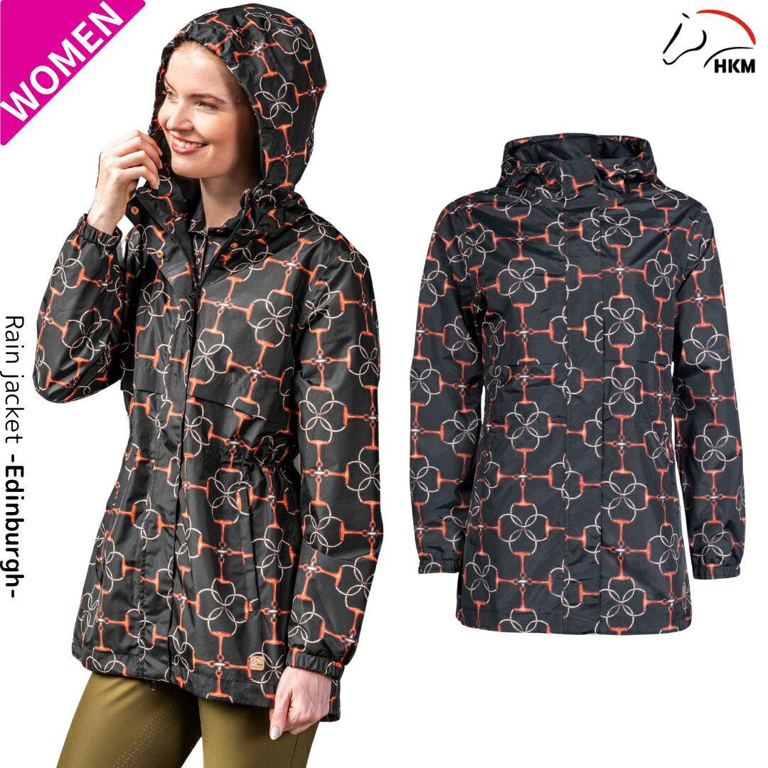 【楽天市場】乗馬 レインウェア 雨具 HKM エディンバラ レインジャケット レディース 乗馬用品 馬具：乗馬用品専門店ジョセス