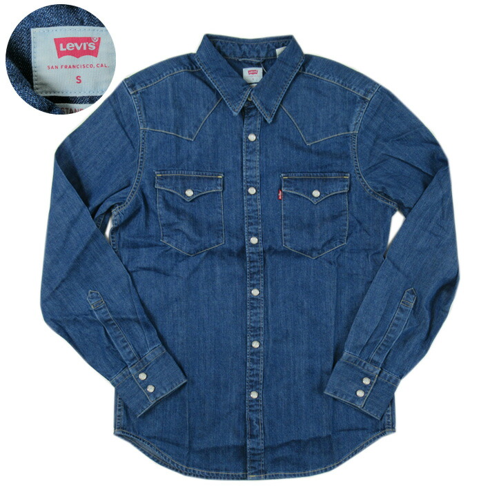 【楽天市場】Levi's リーバイス デニムウエスタンシャツ ダークウォッシュ BARSTOW WESTERN STANDARD 85744 ...