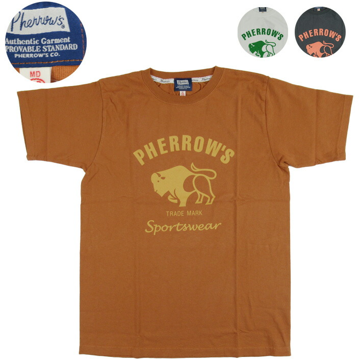 【楽天市場】PHERROW'S フェローズ プリント 半袖 Tシャツ 25S-PT2：カジュアルショップJOE