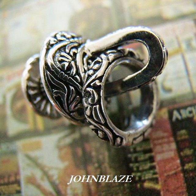 【楽天市場】ドロップハンドル ネジ式 シルバ−925製 アラベスク 小型 彫刻風 シカゴスクリューバック ジョイントパーツ マルカン リング付 ...