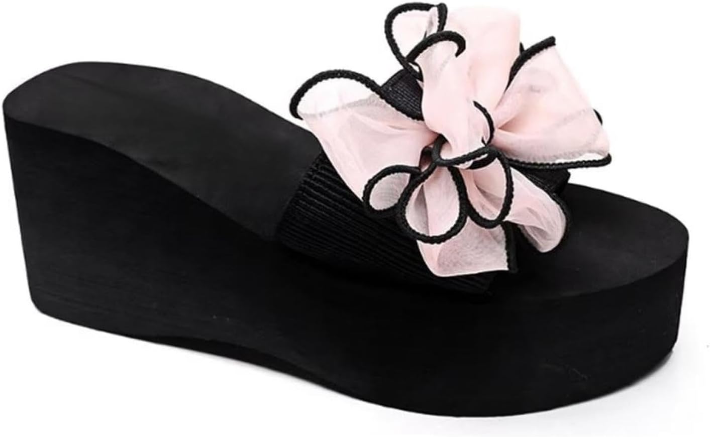 【楽天市場】ビーチサンダル レディース 厚底 - ウェッジソール サンダル ミュール 軽量 滑り止め 美脚 5cm 痛くない リボン かわいい 夏：Libre777