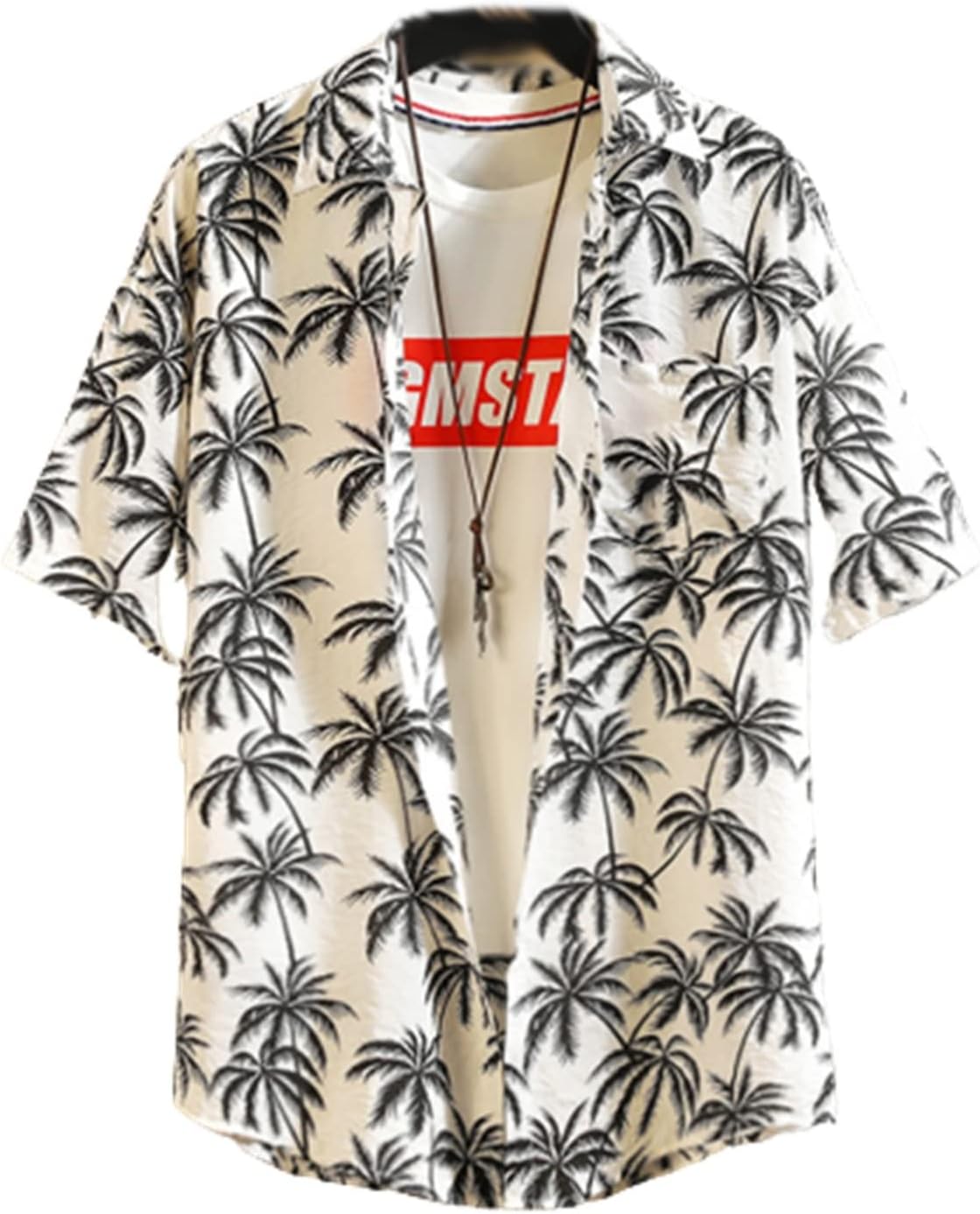 【楽天市場】アロハシャツ メンズ 半袖シャツ カジュアルシャツ 夏用 薄手 開襟 快適 ハワイアン おしゃれ ヤシの木花柄 総柄 ストリート 通気 速乾 汗染み防止 uvカット ビーチシャツ ...