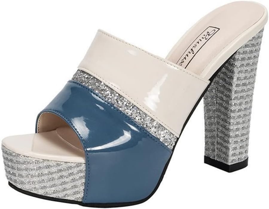 【楽天市場】12.5cmヒール グリッター キラキラ ラメ 厚底 ヒール チャンキーヒール ハイヒール 結婚式 パーティー キャバ 痛くない 歩きやすい ベージュ ワインレッド ブルー サボ ...