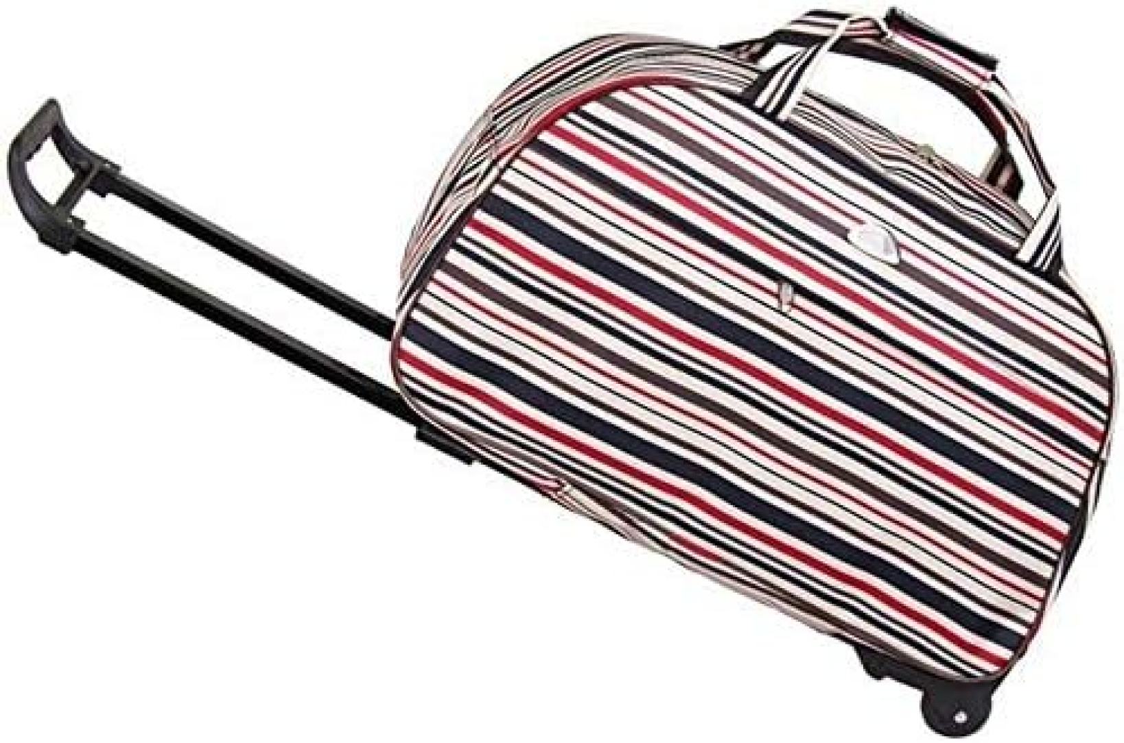 【楽天市場】トラベルバッグ ボストンバッグ キャリーバッグ トロリー ドローバー付き 折りたたみ 防水 軽量 旅行 出張用(M 彩色縞 ...