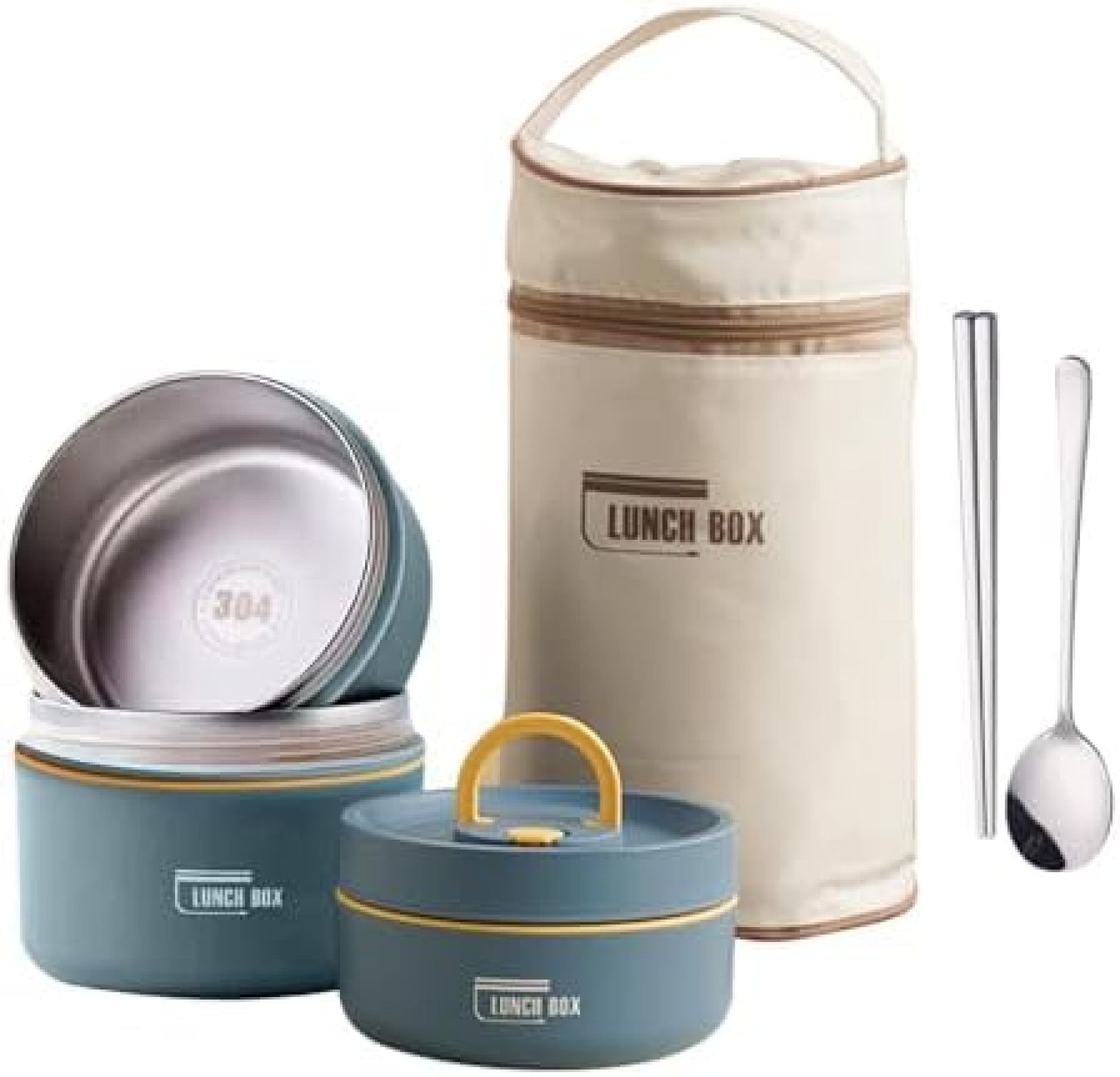 【楽天市場】ランチボックス 弁当箱 お弁当箱 2段 3段 4段 保温 断熱 密閉 漏れ防止 大容量 食品容器 保存容器 お箸とスプーン付き ...