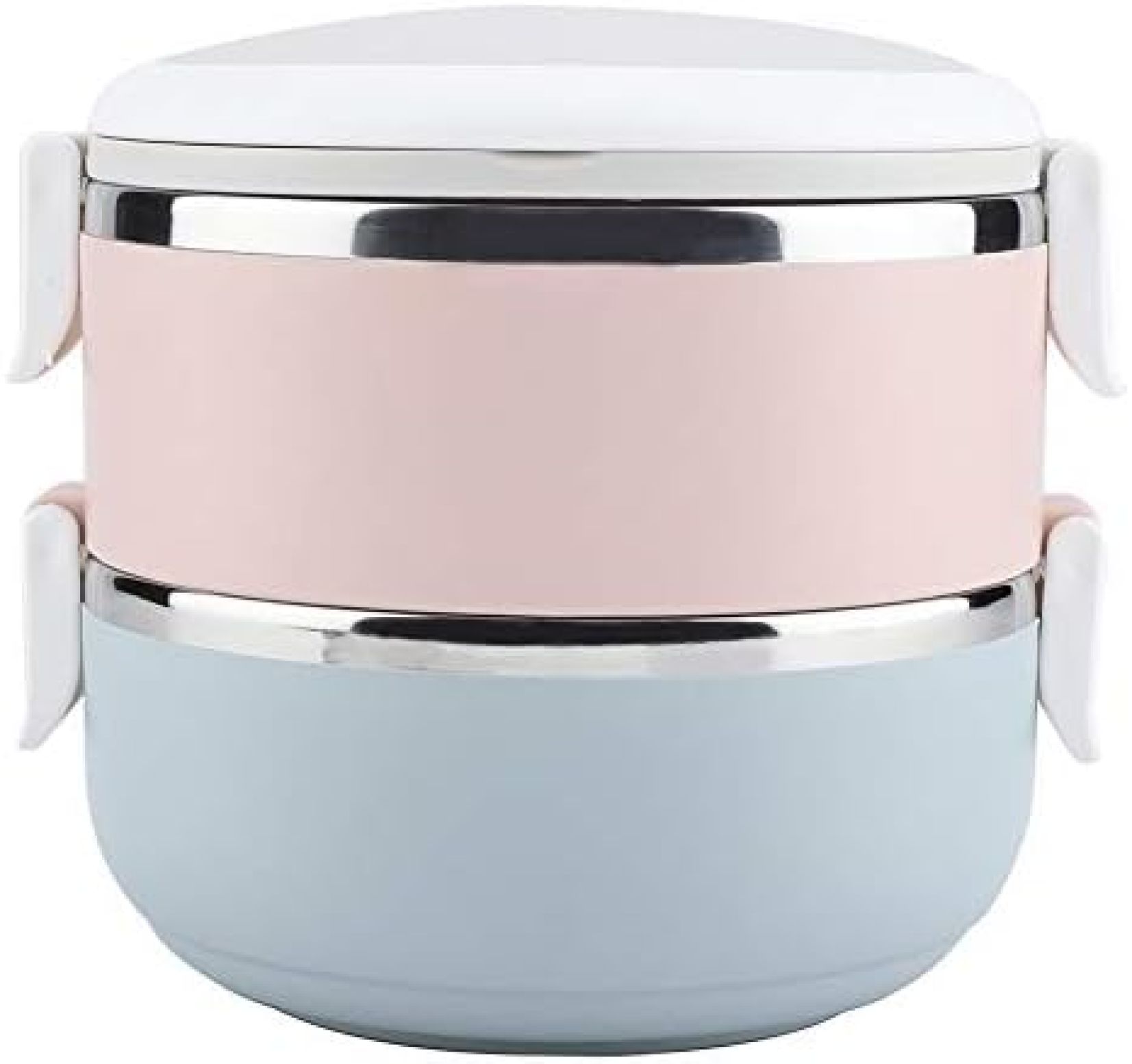 【楽天市場】積み重ね可能なランチボックス ステンレススチール 弁当容器 ポータブルスナックボックス 弁当箱 大人用ランチボックス サラダ ...