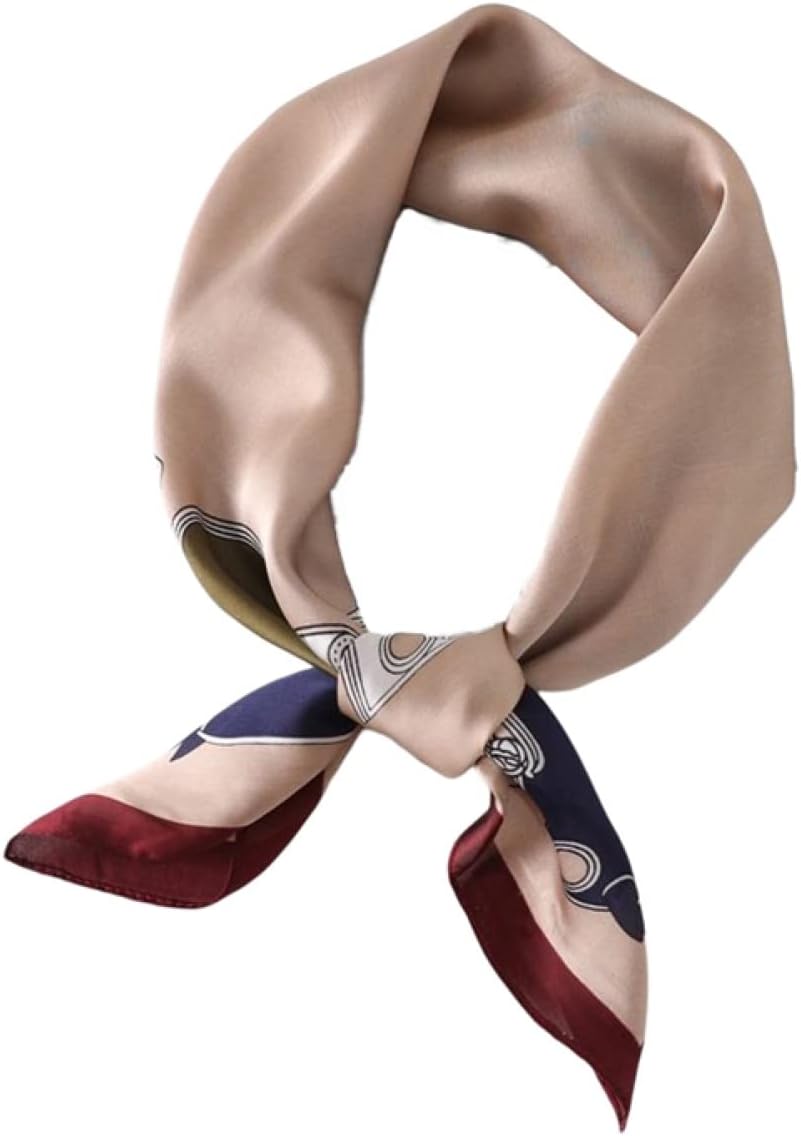 【楽天市場】スカーフ シルク風 正方形 70*70cm 3色 手巻き仕上げ おしゃれ ヘアバンド 髪飾り ネッカチーフ バッグ用 小物 通勤 カジュアル UVカット 贈り物 レディーズ ...