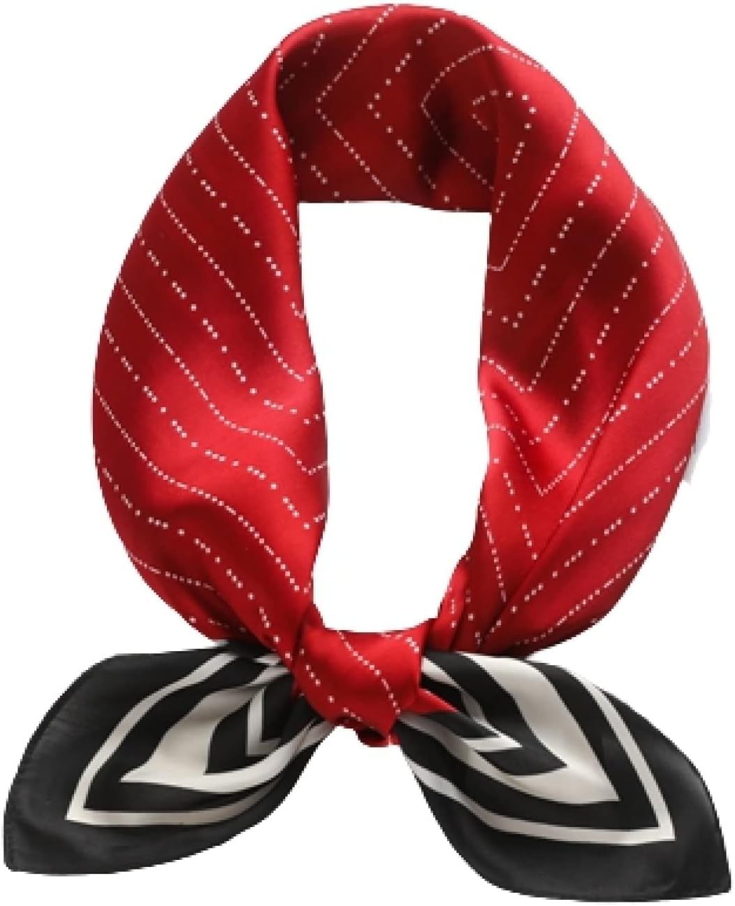 【楽天市場】スカーフ シルク風 正方形 70cm 縞模様 シンプル 3色 白 おしゃれ 手巻き仕上げ ネッカチーフ ヘアバンド 髪飾り バッグバンド 小物 通勤 UVケア 春秋 プレゼント ...