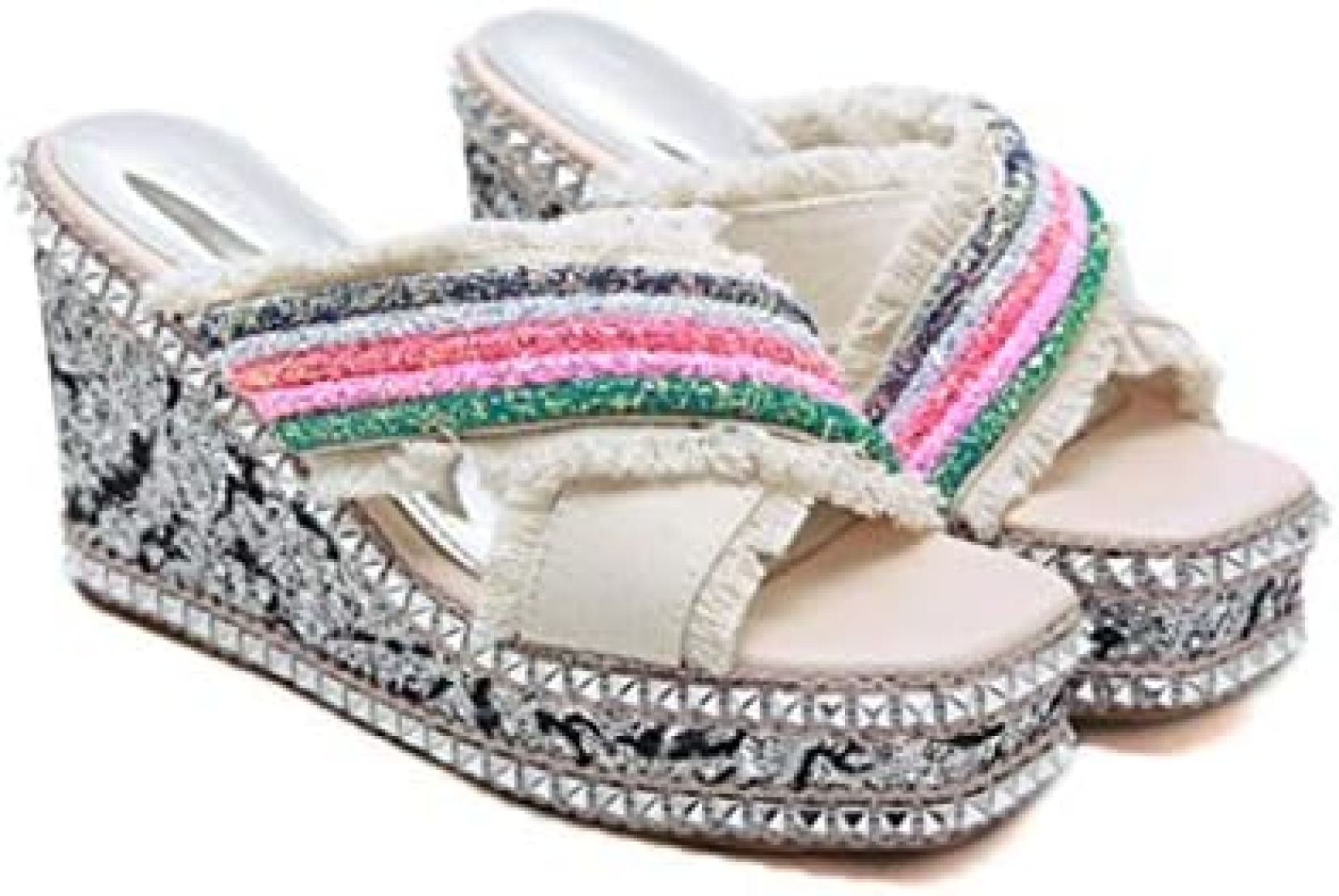 【楽天市場】ミュール レディース 厚底サンダル おしゃれ ウエッジ 疲れにくい 疲れない オフィスサンダル クロス ストラップ 美脚 かわいい ハイヒール 9.5cm サボ アウトドア 軽い ...