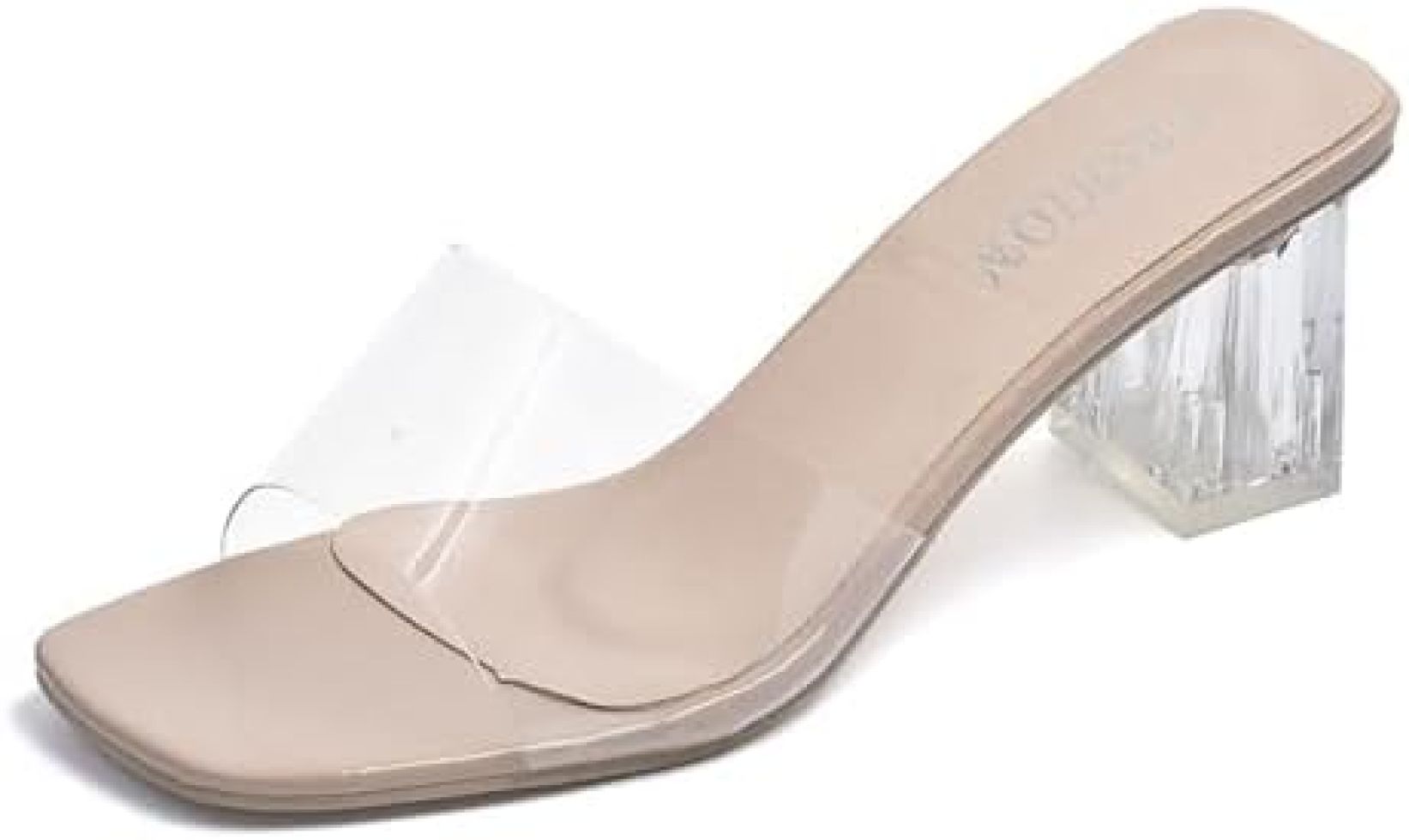 【楽天市場】クリアサンダル レディース ミュール 7cmヒール 歩きやすい パンプス クリア太ヒール オープントゥ キャバサンダル 美脚 カジュアル靴 夏用：Libre777