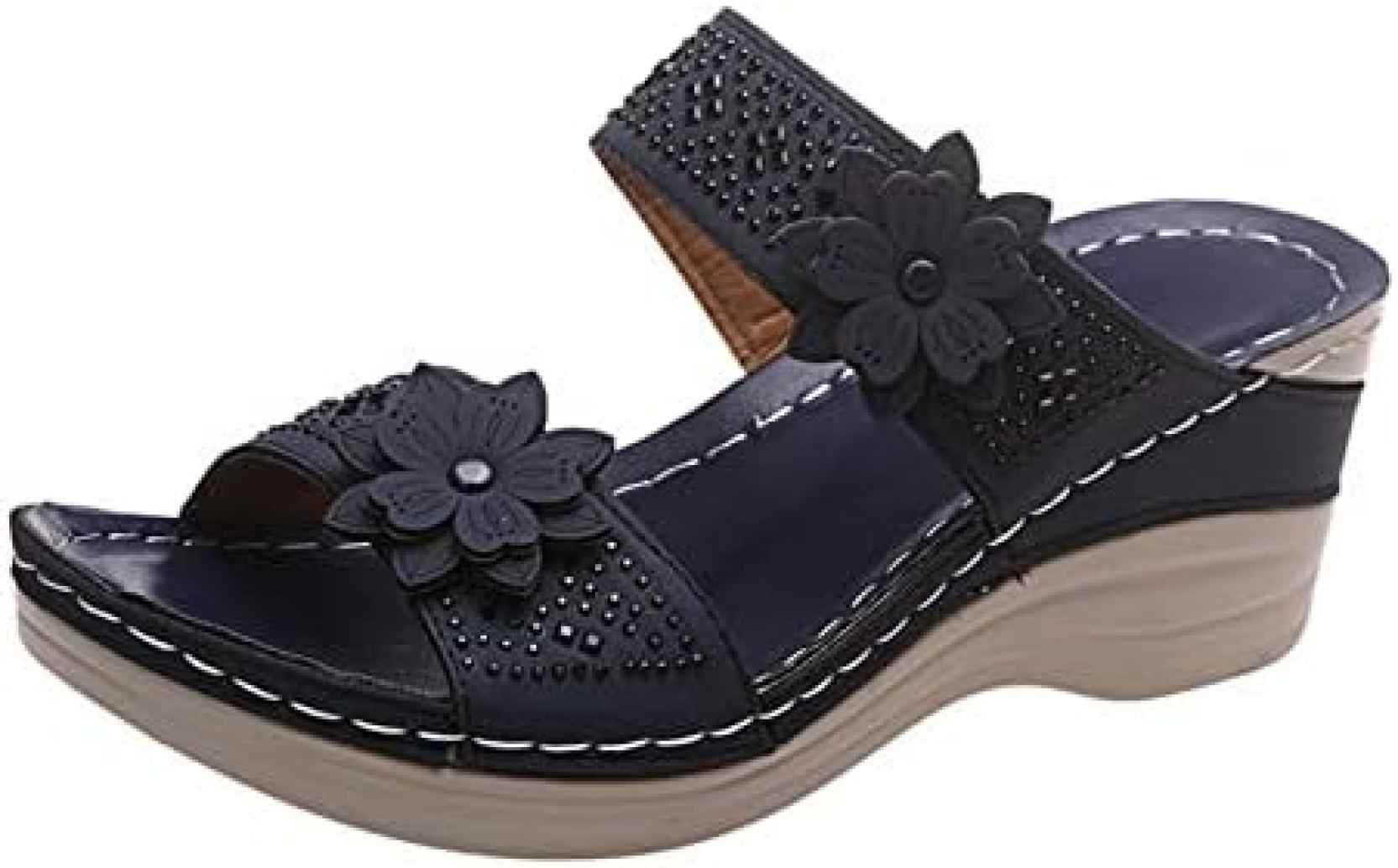 【楽天市場】ウェッジソール サンダル レディース 厚底 痛くない ヒール ベージュ 5cm オープントゥ パンプ バックストラップ バックベルト オフィス 厚底 クッション 靴 ウェッジヒール ...