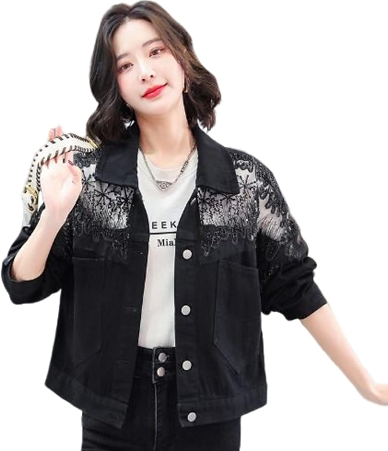 【楽天市場】ショート丈 デニムジャケット レディース S-2XL 大きいサイズ ゆったり ジャン ジージャン スパンコール飾り おしゃれ 着回し カジュアル お出かけ 通勤 通学 防風 防寒 ...