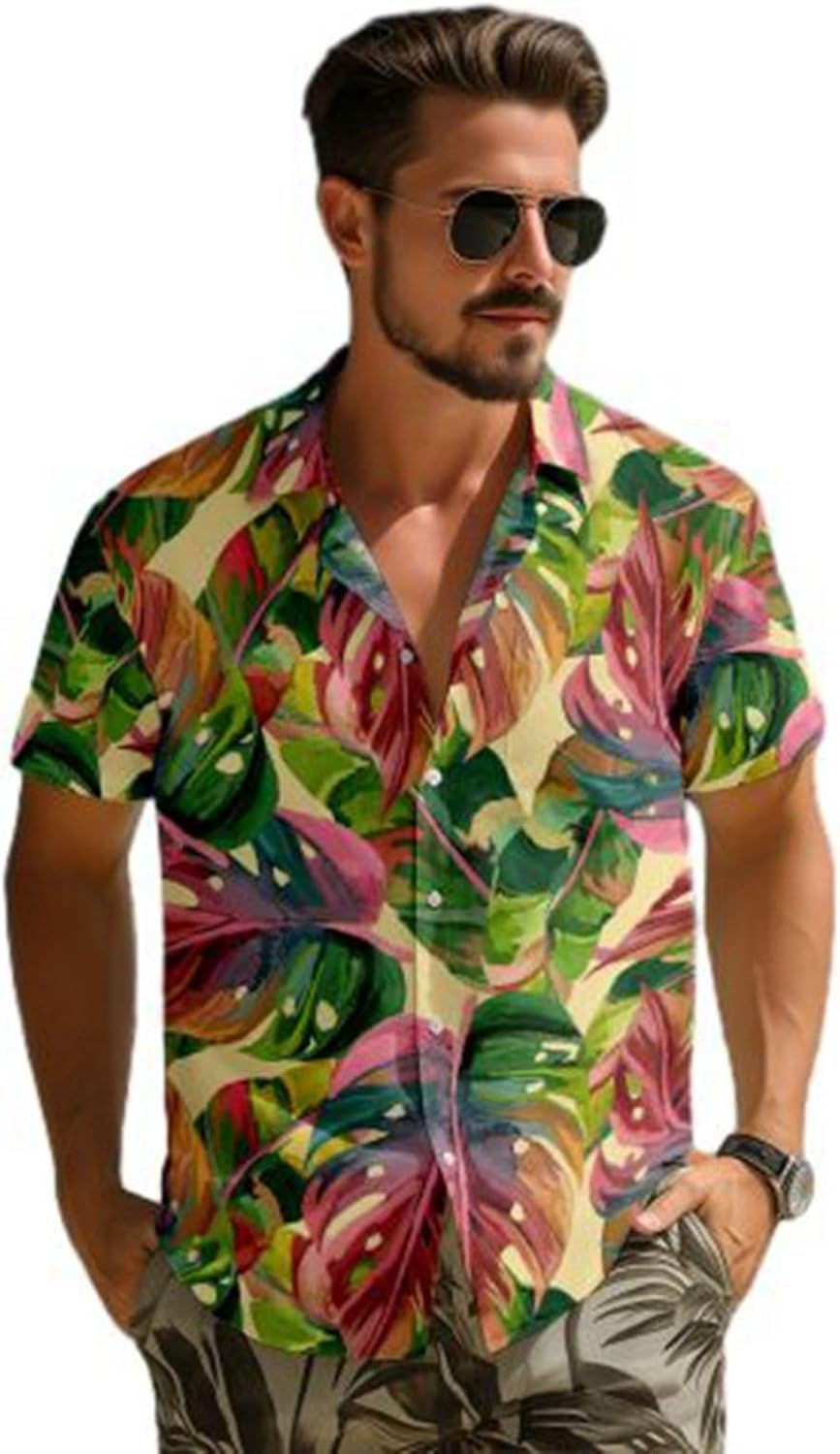 【楽天市場】メンズ 花柄シャツ 総柄 夏用 アロハシャツ 半袖シャツ ハワイ風 ビーチシャツ UVカット カジュアル 薄手 通気性 アウター プリントシャツ ゆる 大きいサイズ トリップ ...