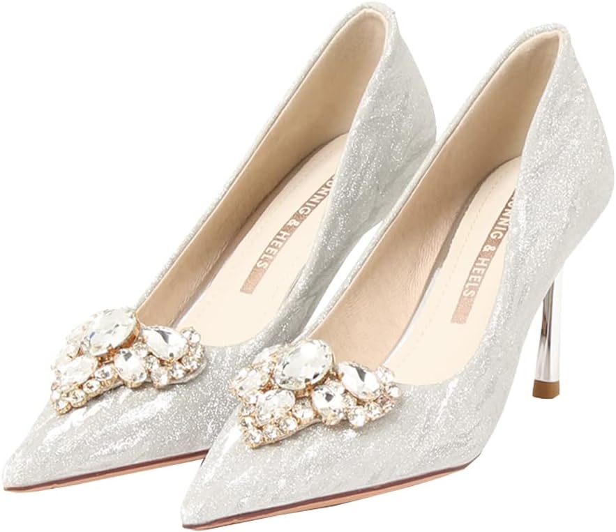 【楽天市場】結婚式 パンプス ピンヒール ヒールパンプス パーティー ビジュー付き ポインテッド ドレス ヒール8.7cmエレガントパンプス：Libre777