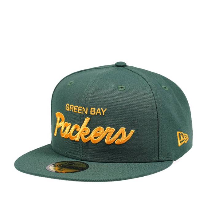 【楽天市場】ニューエラ New Era 【 Green Bay Packers Throwback Script 59Fifty Fitted ...