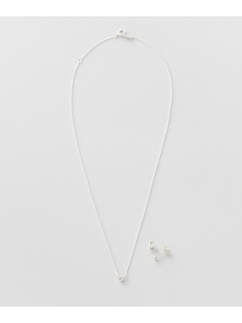【楽天市場】【WEB限定】ダイヤモンド ネックレス/ピアス セット Jouete ジュエッテ アクセサリー・腕時計 ネックレス シルバー【送料 ...