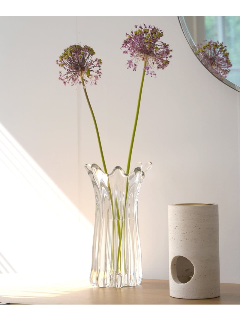【楽天市場】【SALE／30%OFF】【ferm LIVING/ファームリビング】GLASS HOLO VASE L フラワーベース ガラス ...