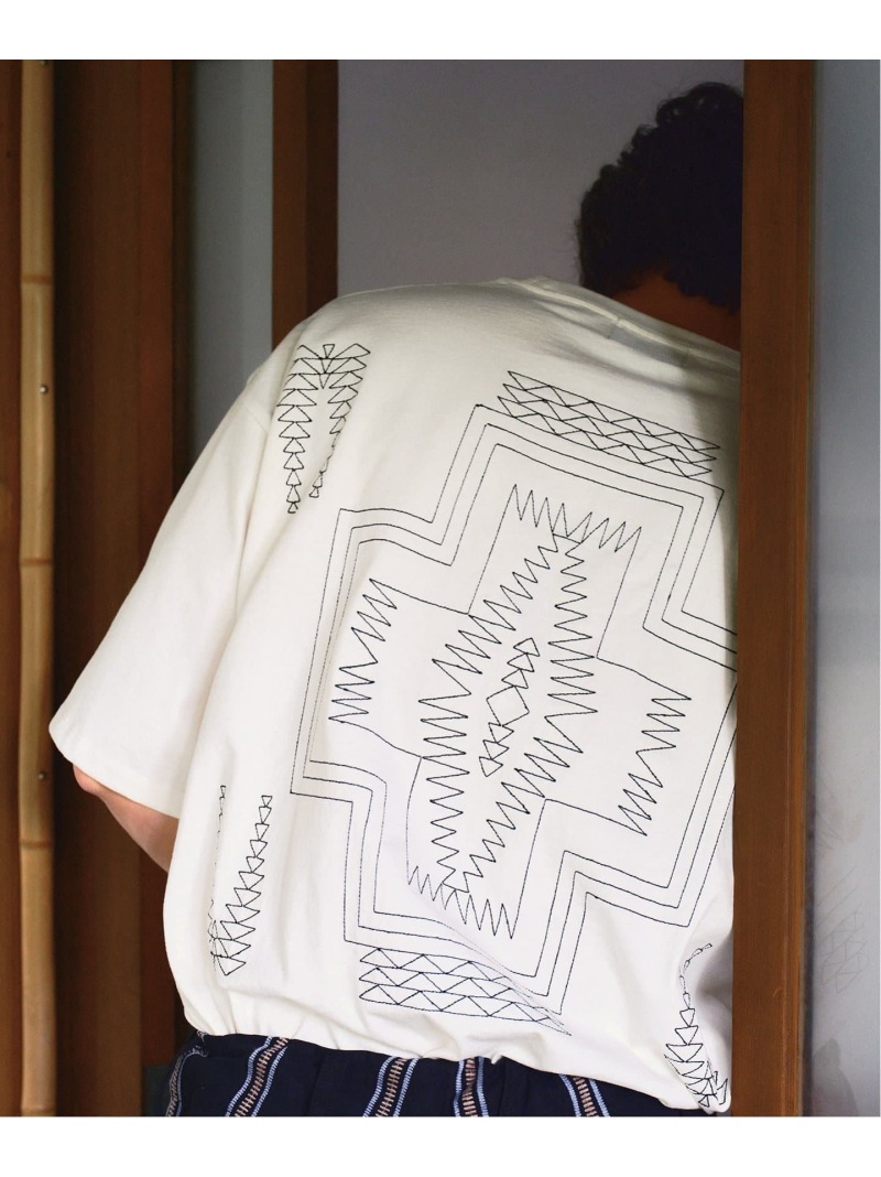 【楽天市場】【PENDLETON / ペンドルトン】別注 バックプリントパターン刺繍Tシャツ JOURNAL STANDARD relume ジャーナル スタンダード レリューム トップス ...